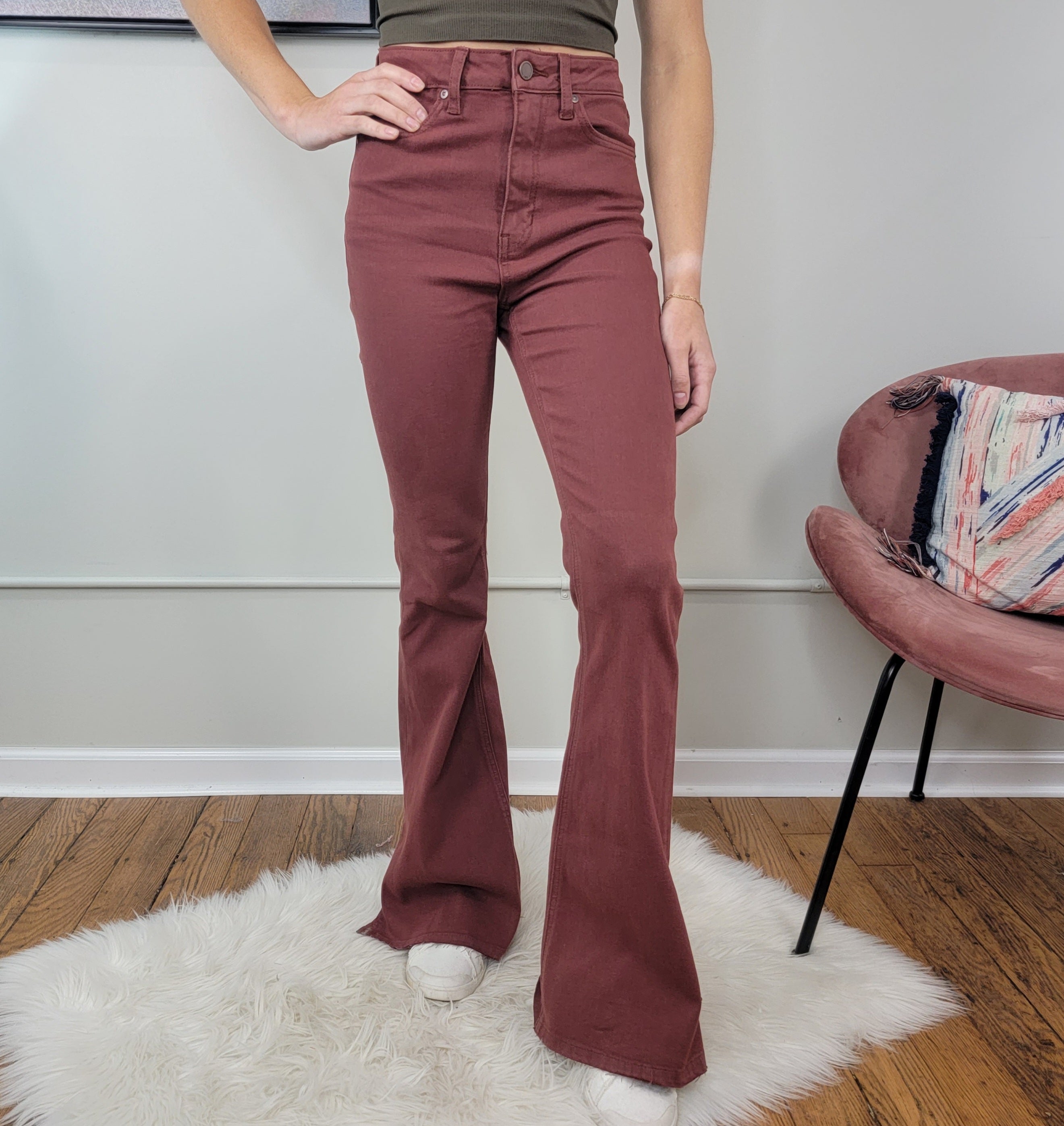Victoria Brick Flares – Cosmos + Clover Boutique