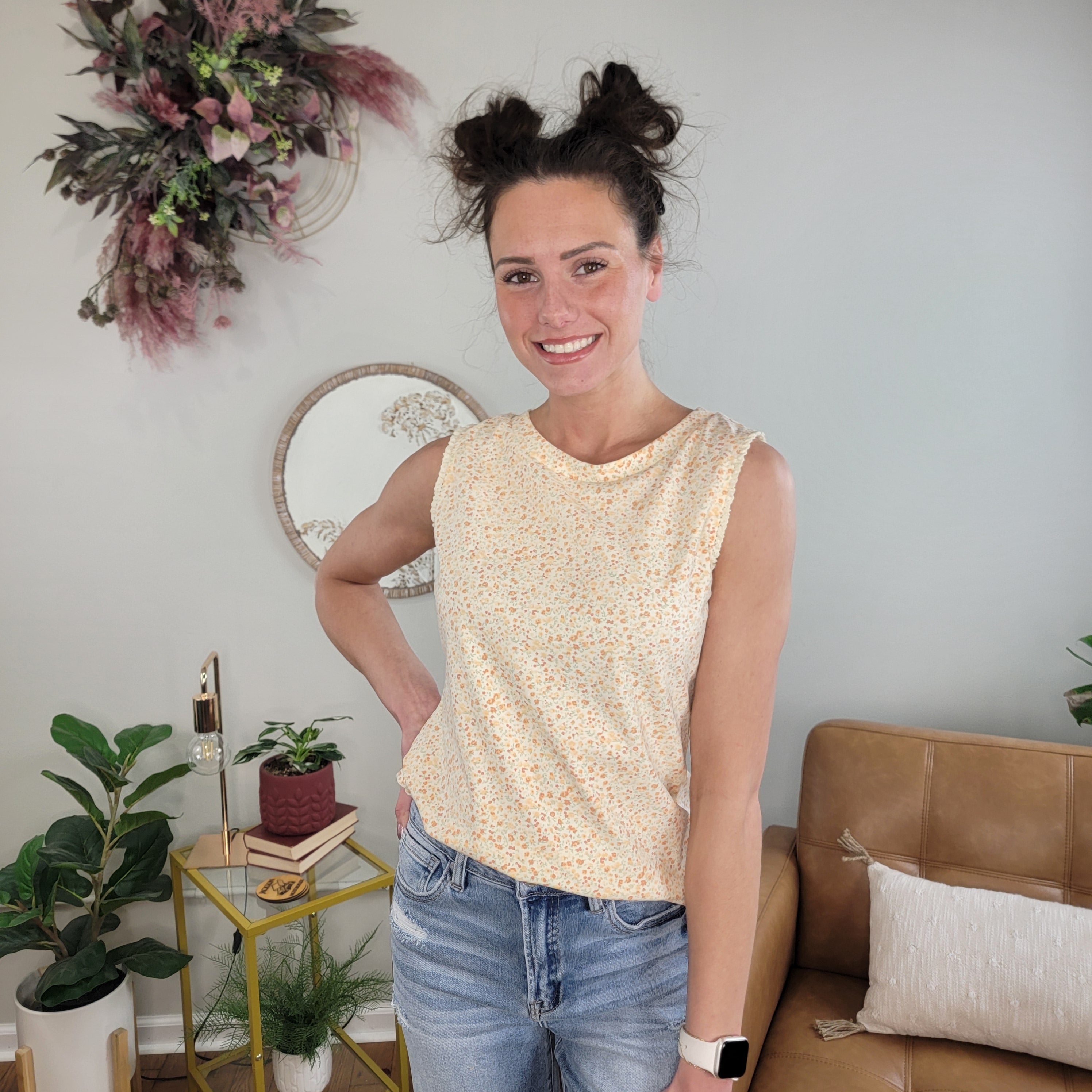 Colette Floral Tank – Cosmos + Clover Boutique